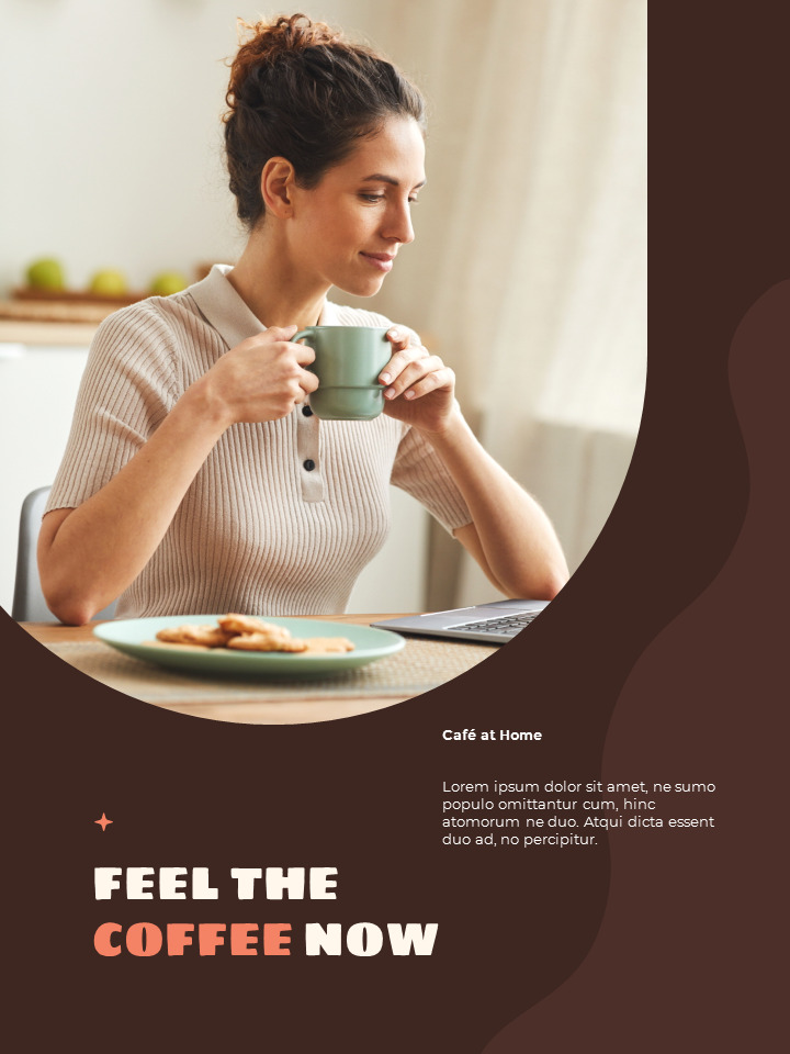Café at Home Coffee Theme Easy PPT Template
