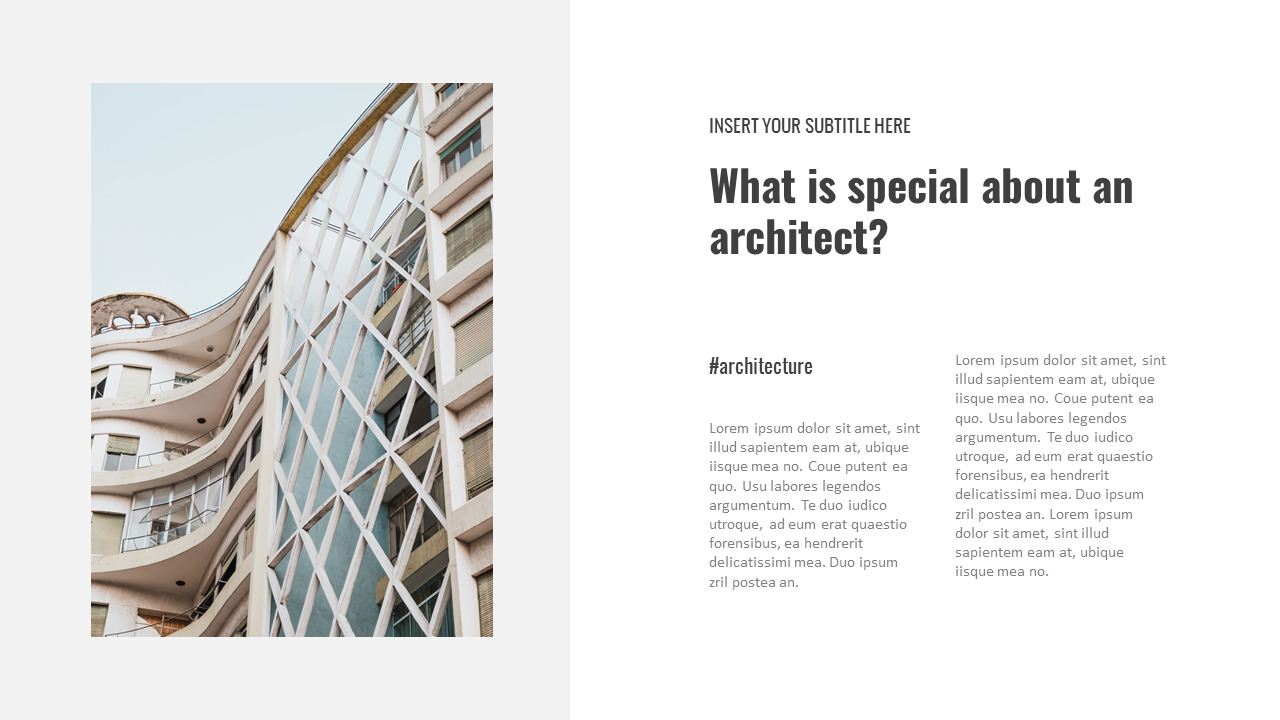 Architecture presentation slide