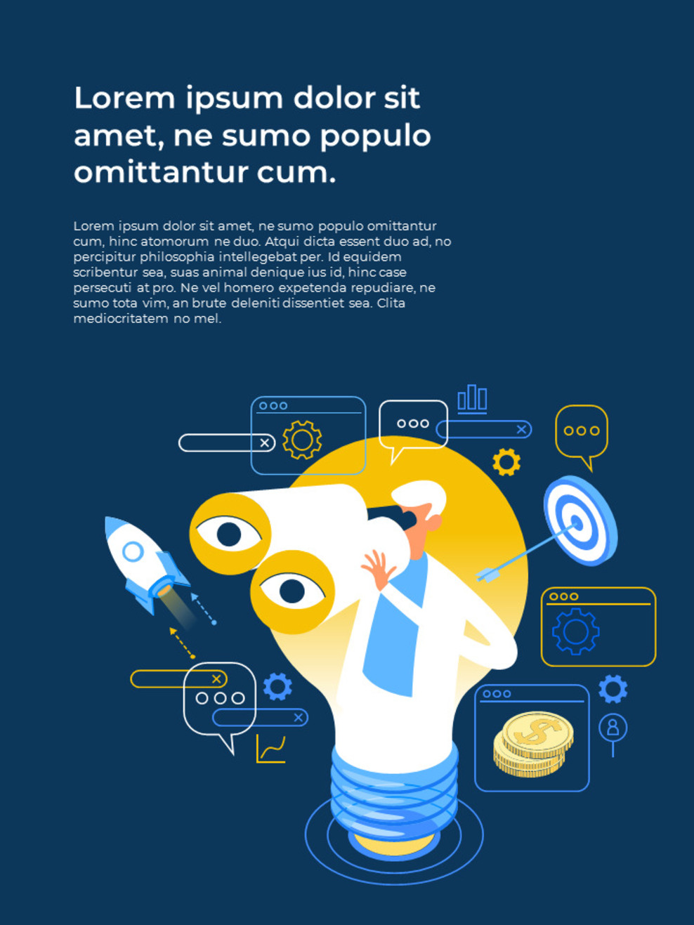 Business Project Vertical best pitch deck template