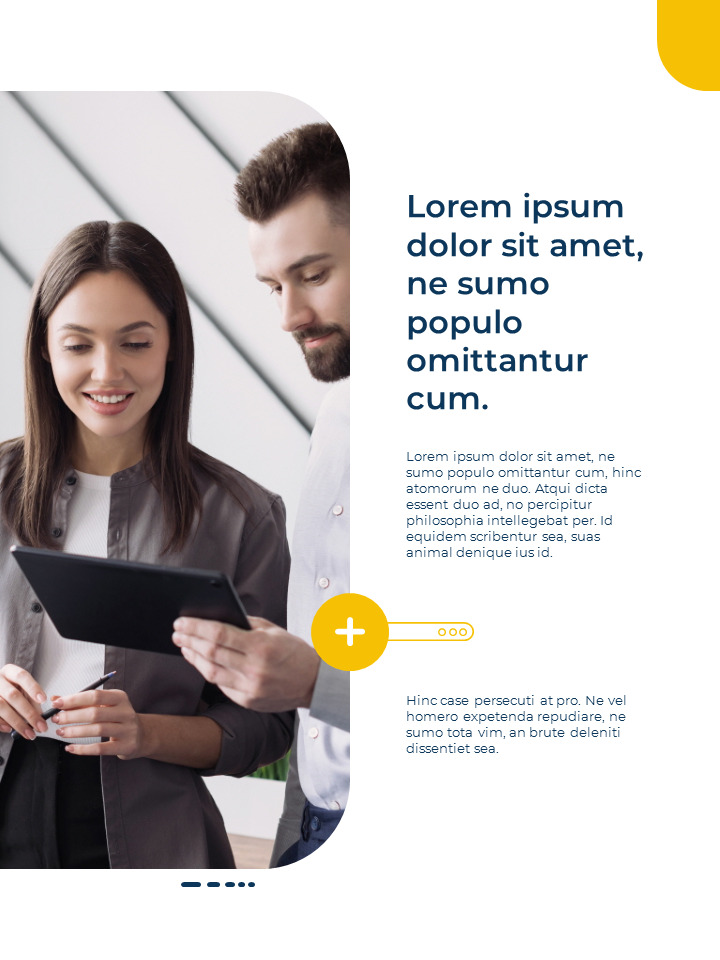 Business Project Vertical best pitch deck template