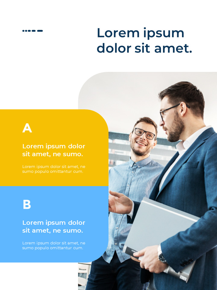 Business Project Vertical best pitch deck template