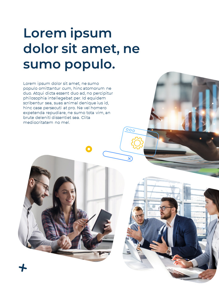 Business Project Vertical best pitch deck template