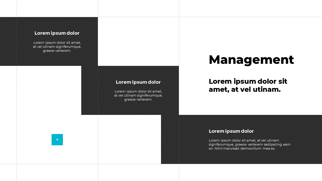 Grid Layout Business Business plan PPT