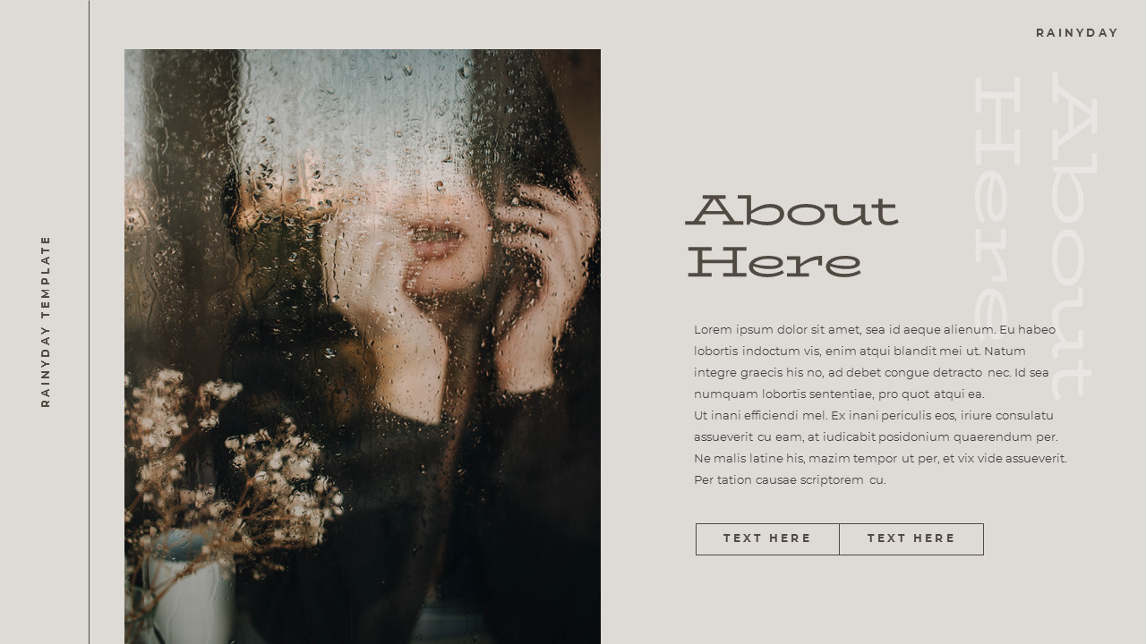 Rainy Day google slides template download|Lifestyle
