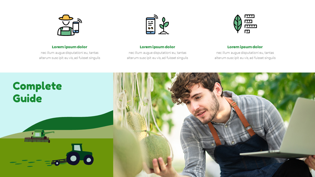 Smart Farming Guide Business PowerPoint Templates