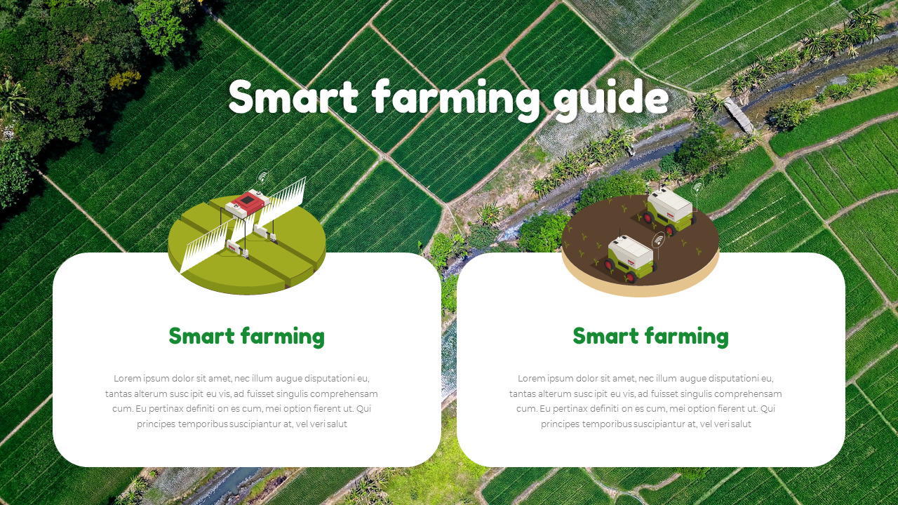 Smart Farming Guide Business PowerPoint Templates