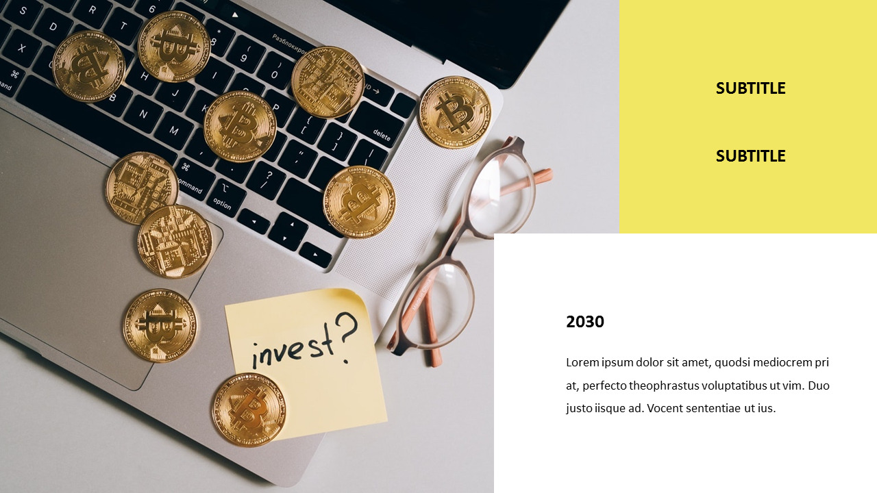 Cryptocurrency company profile template design