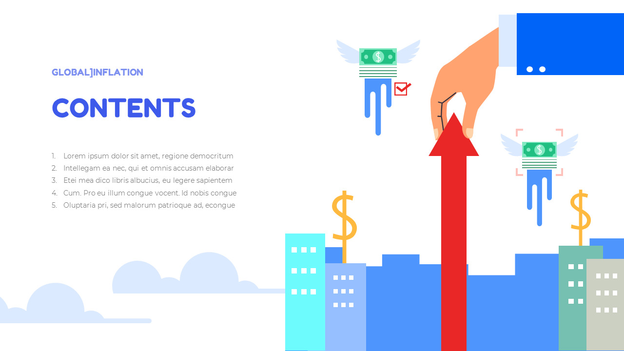 Global Inflation presentation slide design