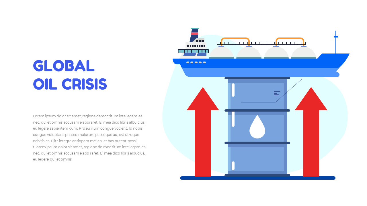 Globale Inflation Design der Präsentationsfolie