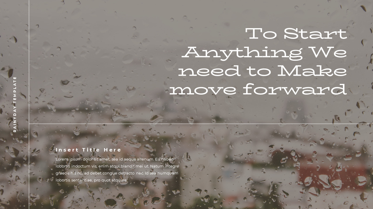 Rainy Day google slides template download|Lifestyle