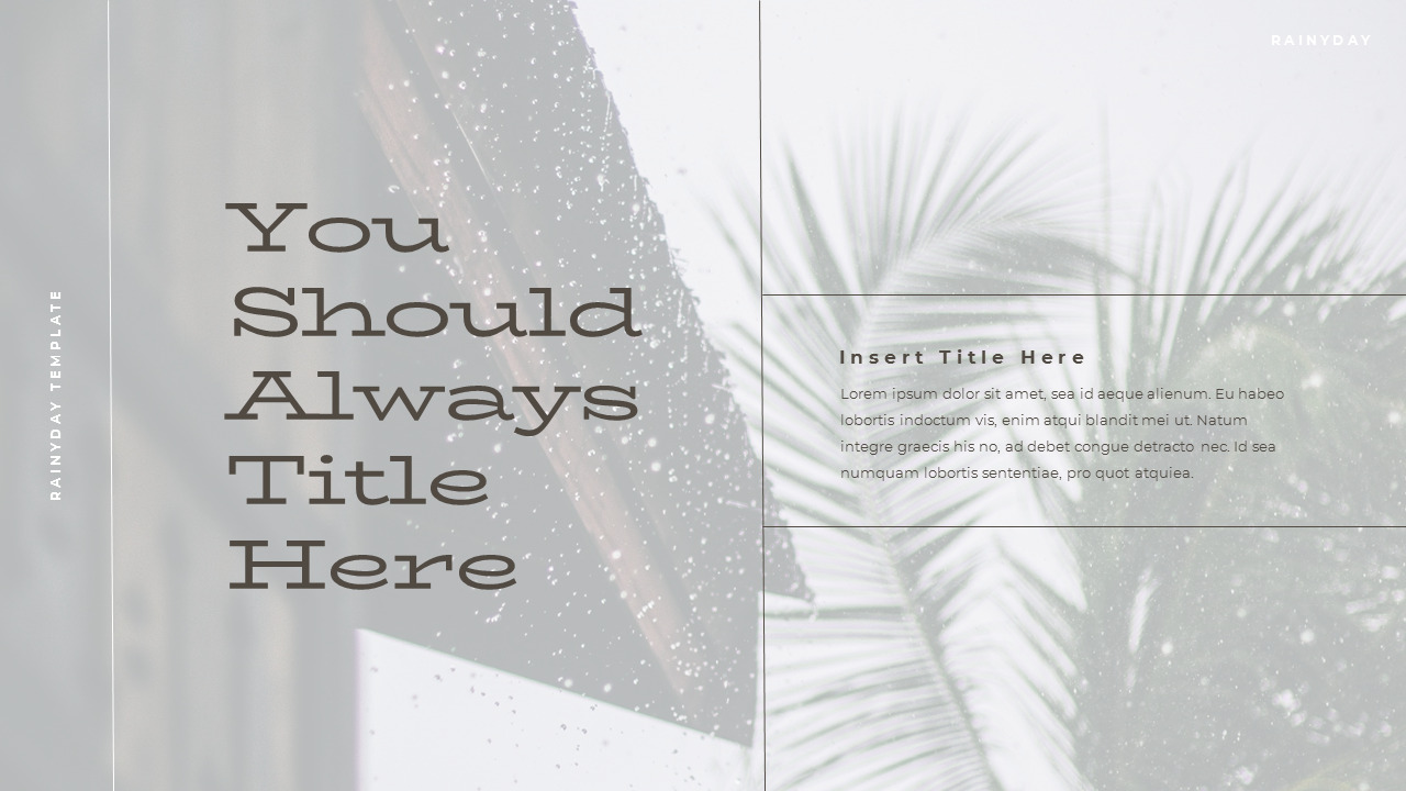 Rainy Day google slides template download|Lifestyle