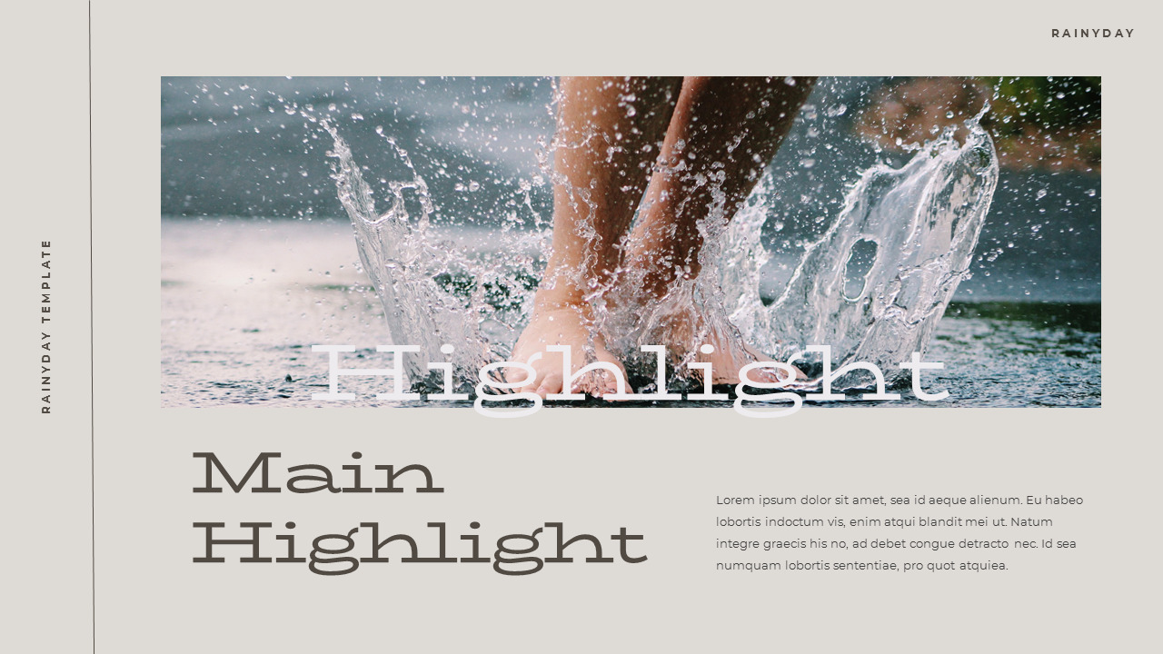 Rainy Day google slides template download|Lifestyle