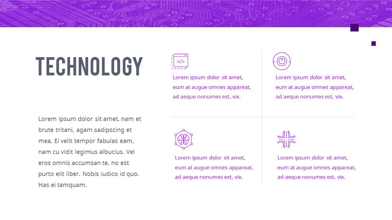 Digital Technology Theme PT Templates