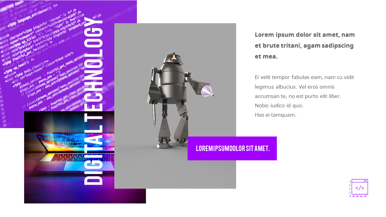 Digital Technology Theme PT Templates