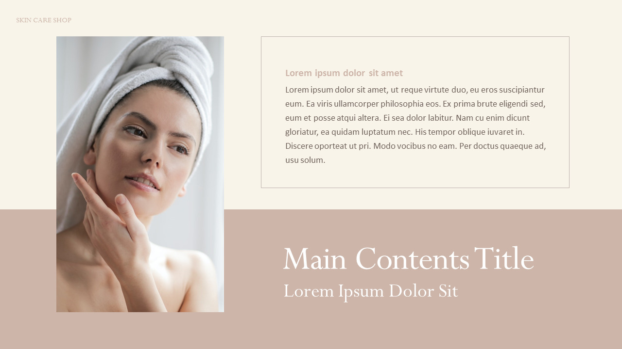 Skincare Shop professional powerpoint presentation
