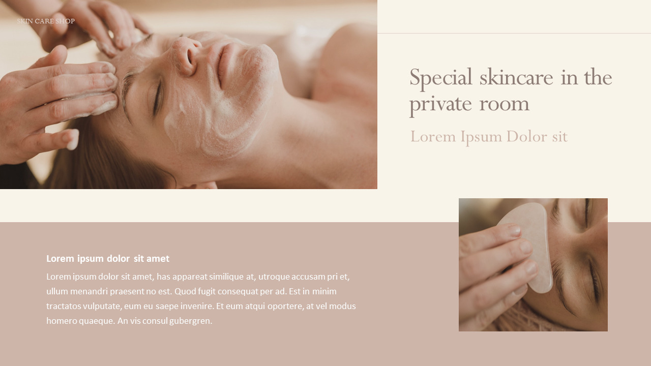 Skincare Shop professional powerpoint presentation