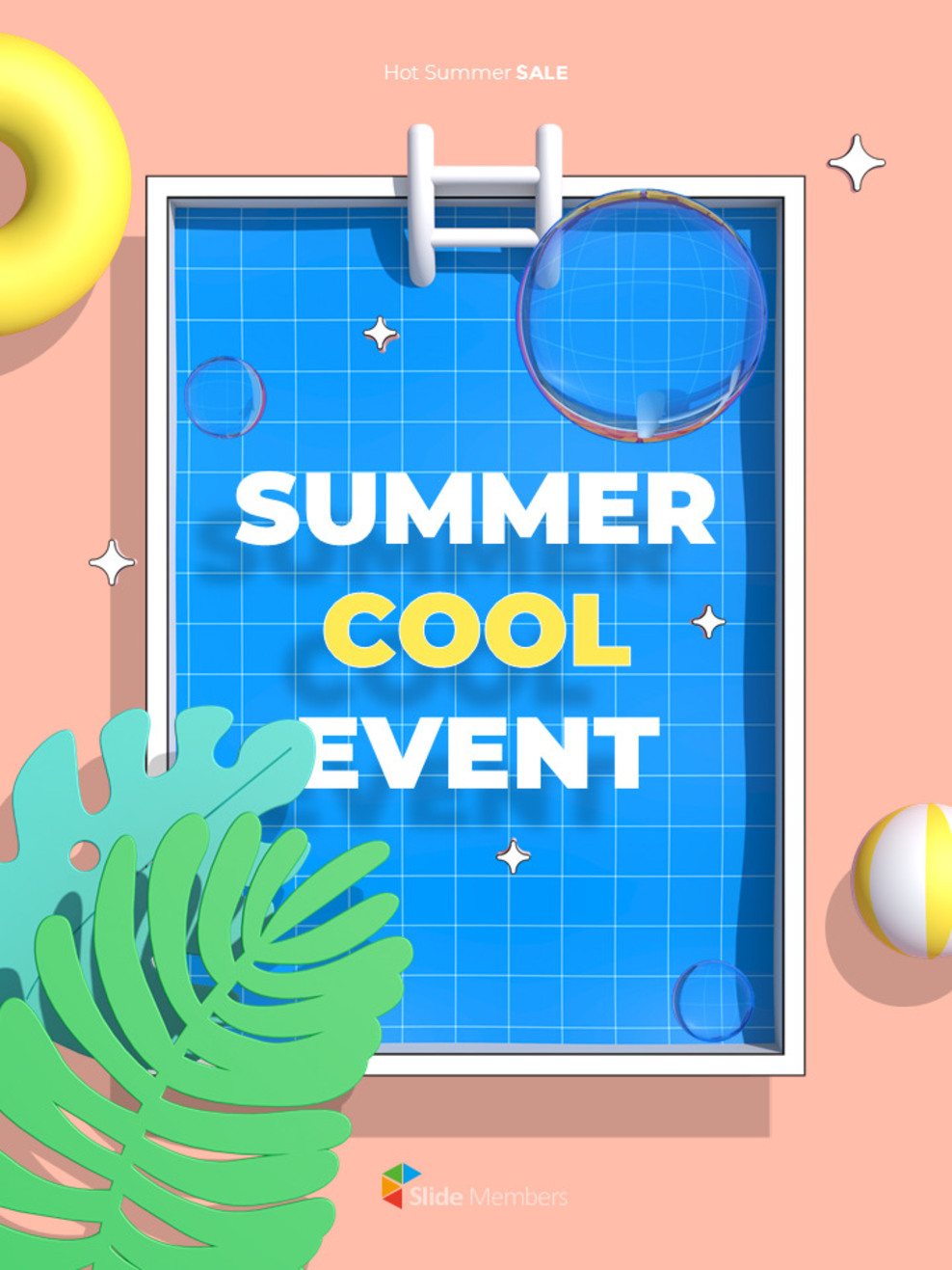 Summer Cool Event presentation on google ppt
