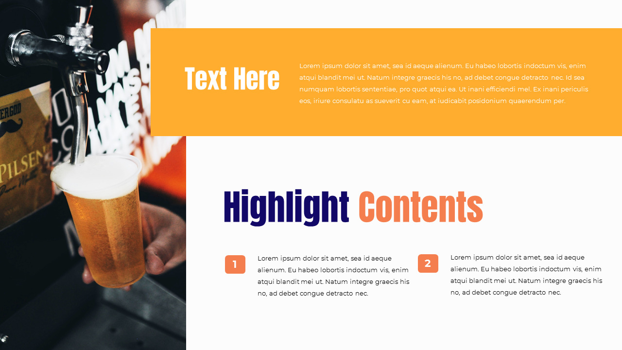 Beer Festival google slides template download|Lifestyle