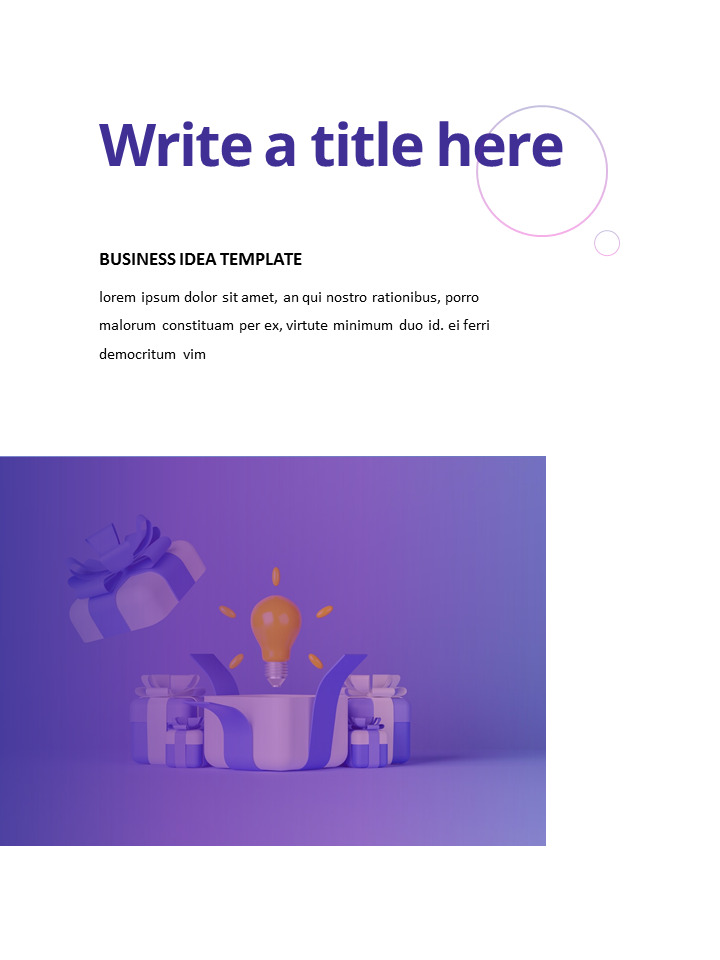 Business Idea slide designs