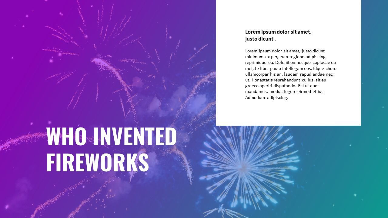 Fireworks Festival slide template|Lifestyle|Google