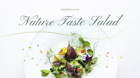 Salad Restaurant Best PowerPoint Templates|Lifestyle