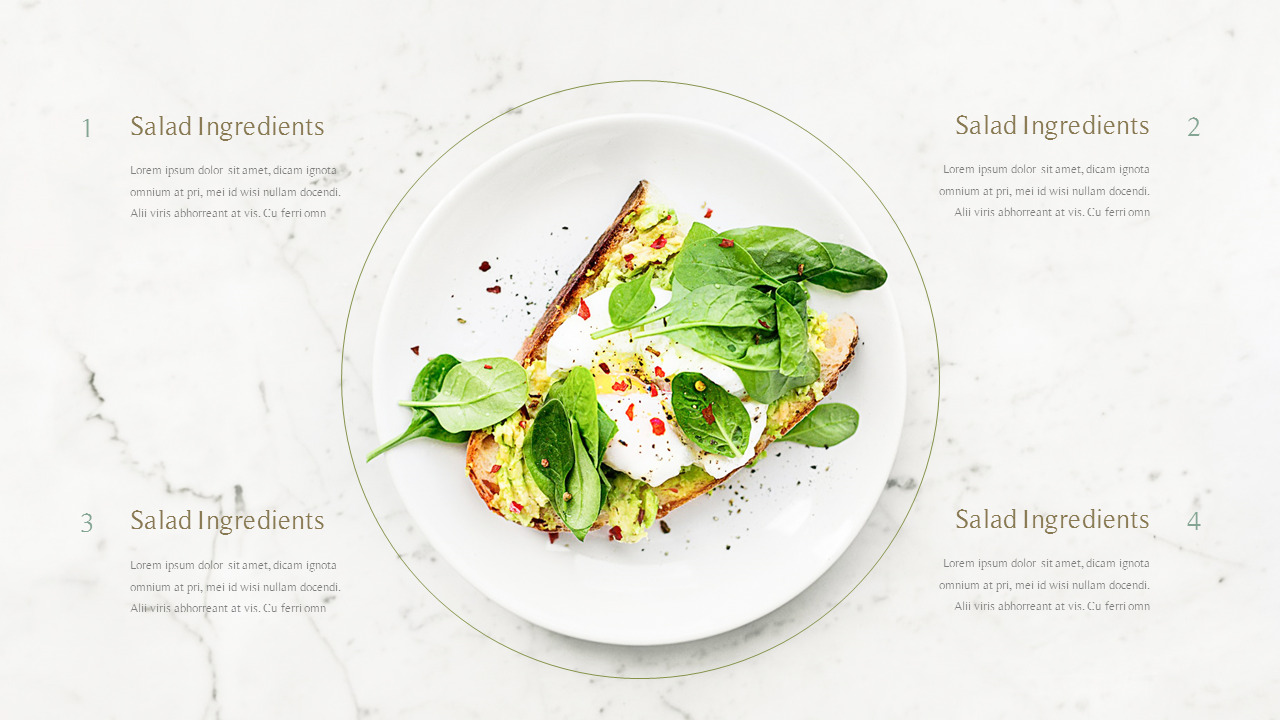 Salad Restaurant Best PowerPoint Templates|Lifestyle