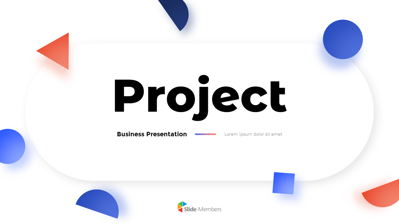 Simple Shapes Business Project document template design