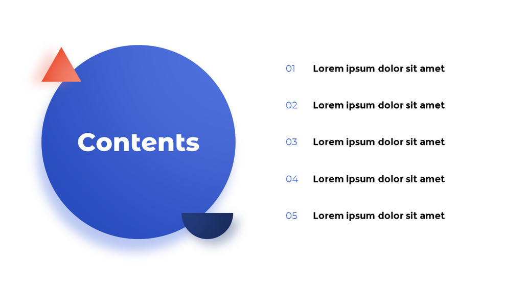 Simple Shapes Business Project document template design