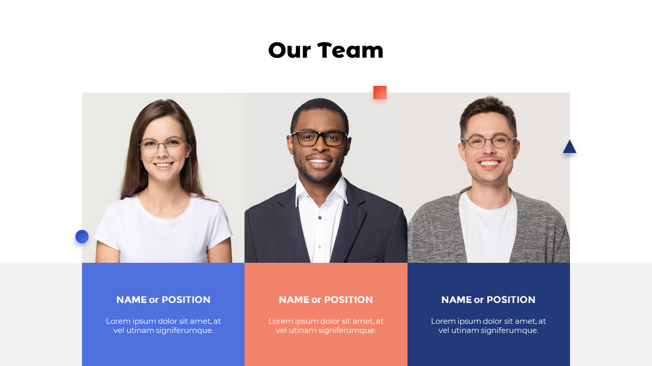 Simple Shapes Business Project document template design