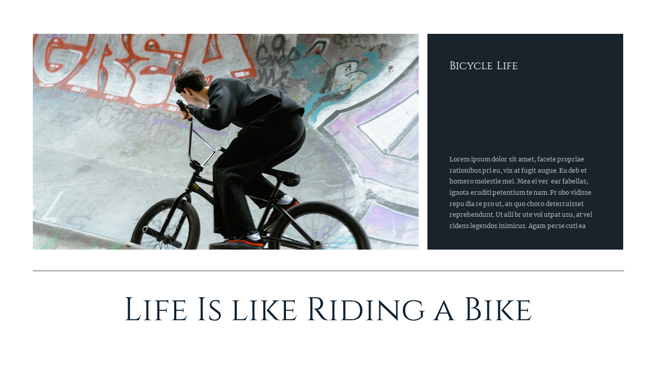 Bicycle Life good google slides template|Lifestyle