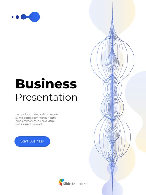 Abstract Design Business Report Presentation Design