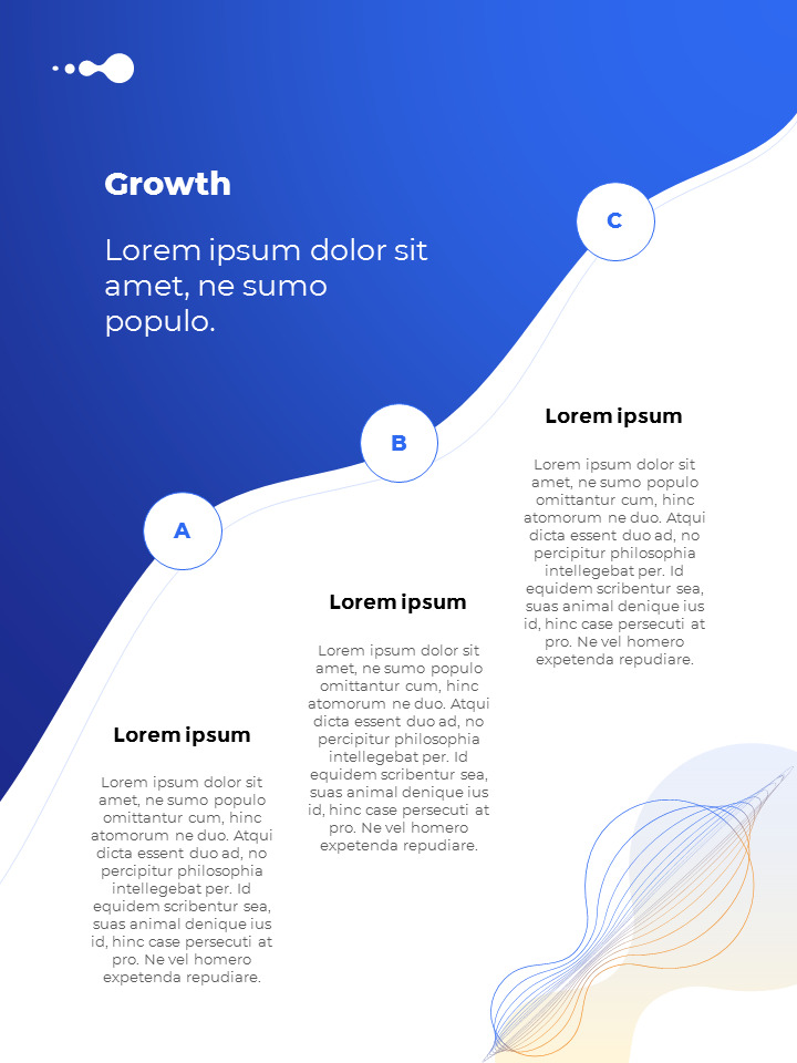 Abstract Design Business Report Presentation Design