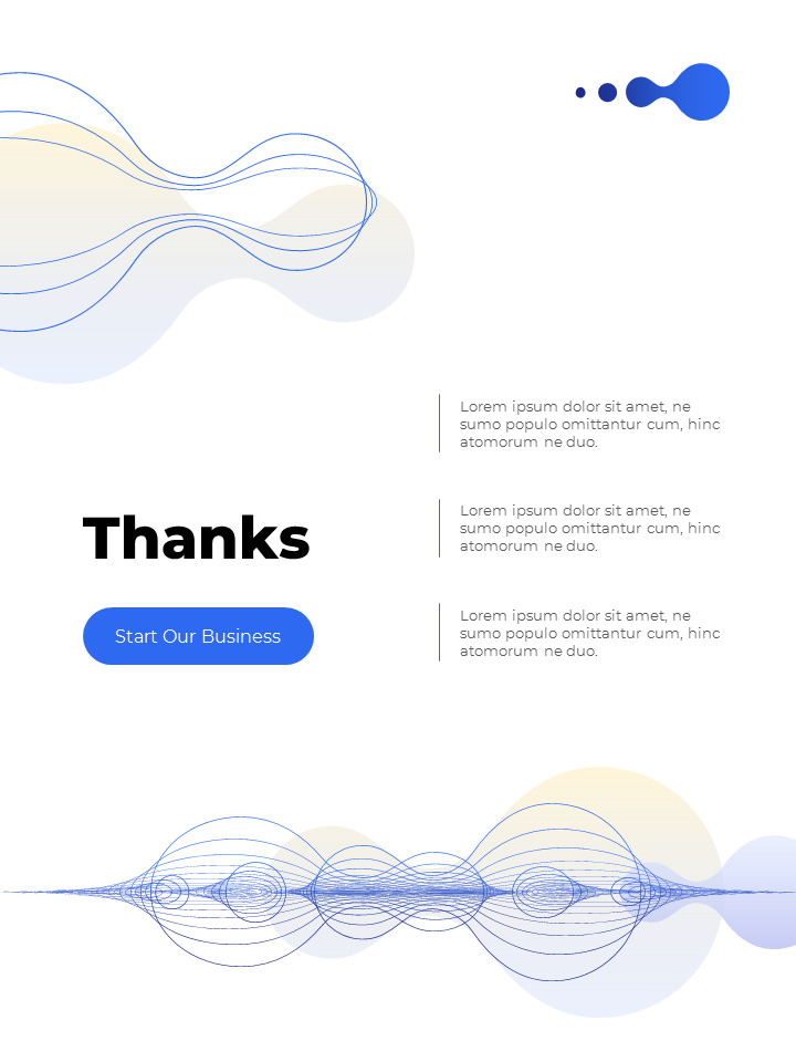 Abstract Design Business Report Presentation Design
