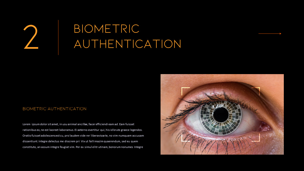 Biometric Authentication PowerPoint Templates for Presentation
