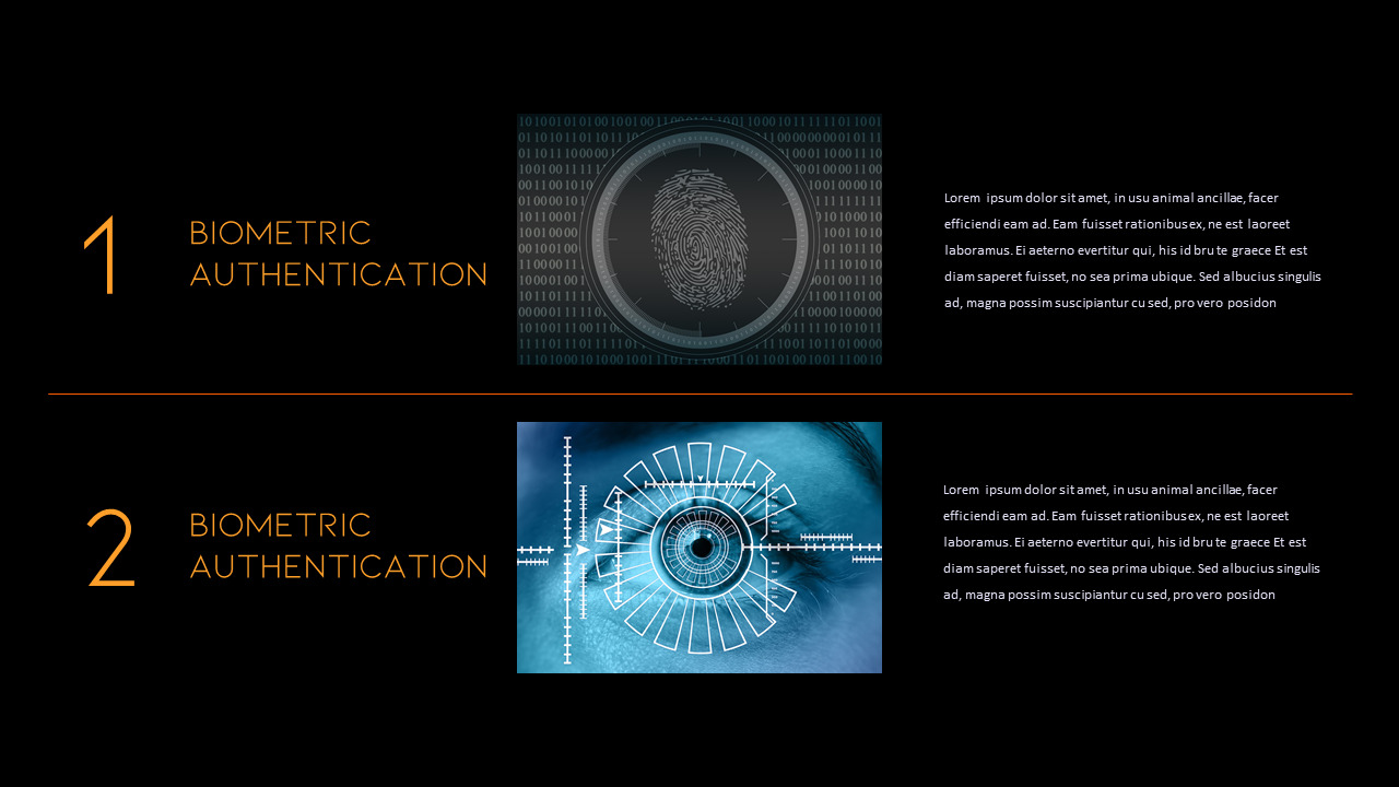 Biometric Authentication Powerpoint Templates For Presentation
