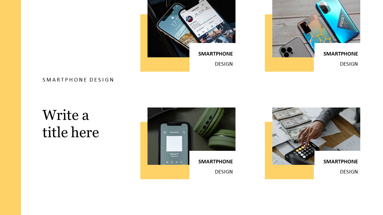 Smartphone designs for powerpoint|IT/Commerce|Templates