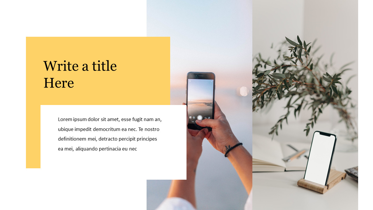 Smartphone designs for powerpoint|IT/Commerce|Templates