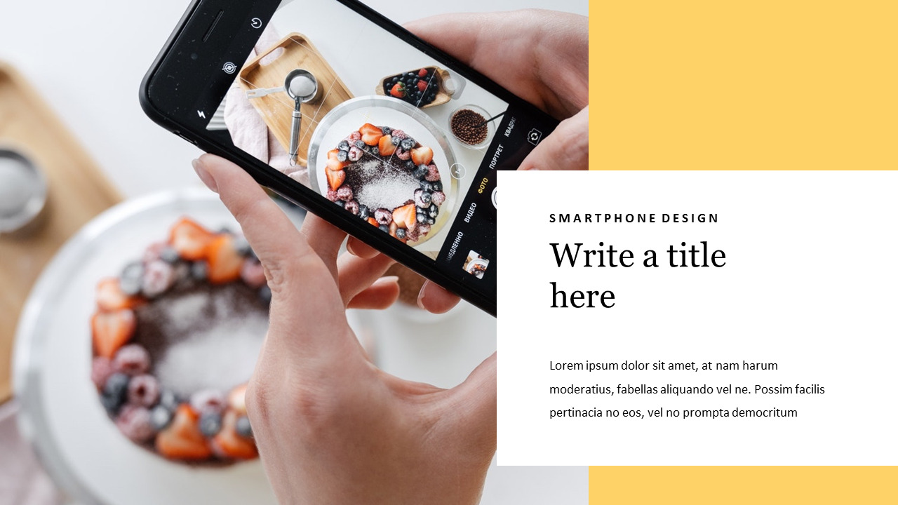 Smartphone designs for powerpoint|IT/Commerce|Templates