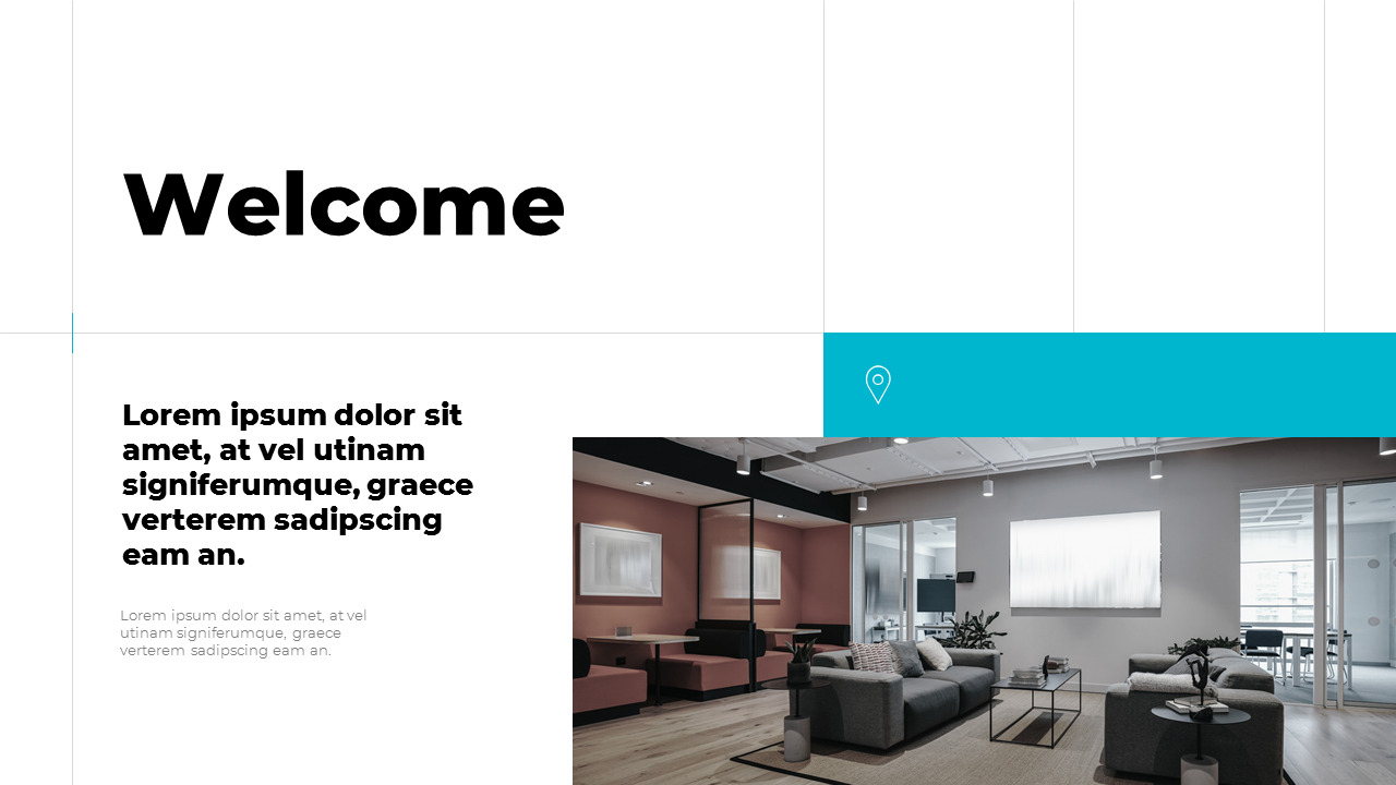 Grid Layout Business google google slides template
