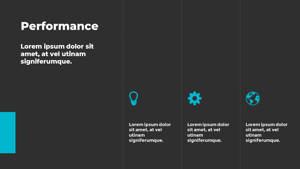 Grid Layout Business google google slides template