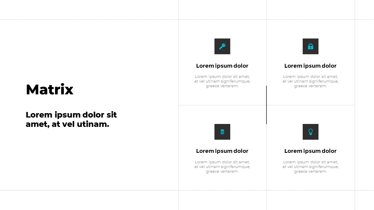 Grid Layout Business google google slides template