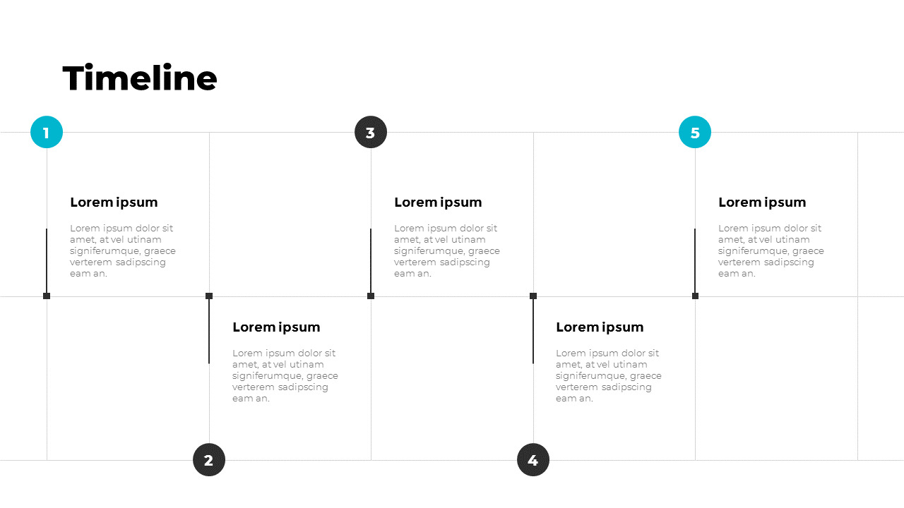 Grid Layout Business google google slides template