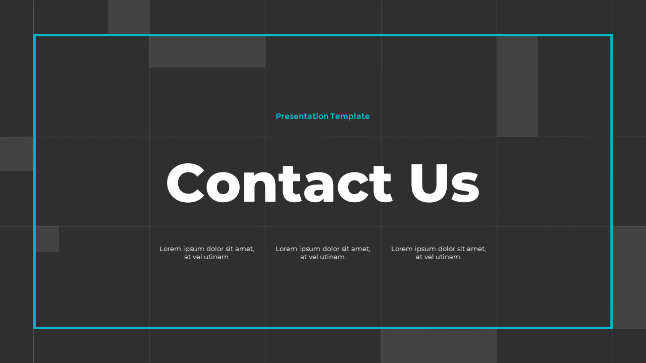 Grid Layout Business google google slides template