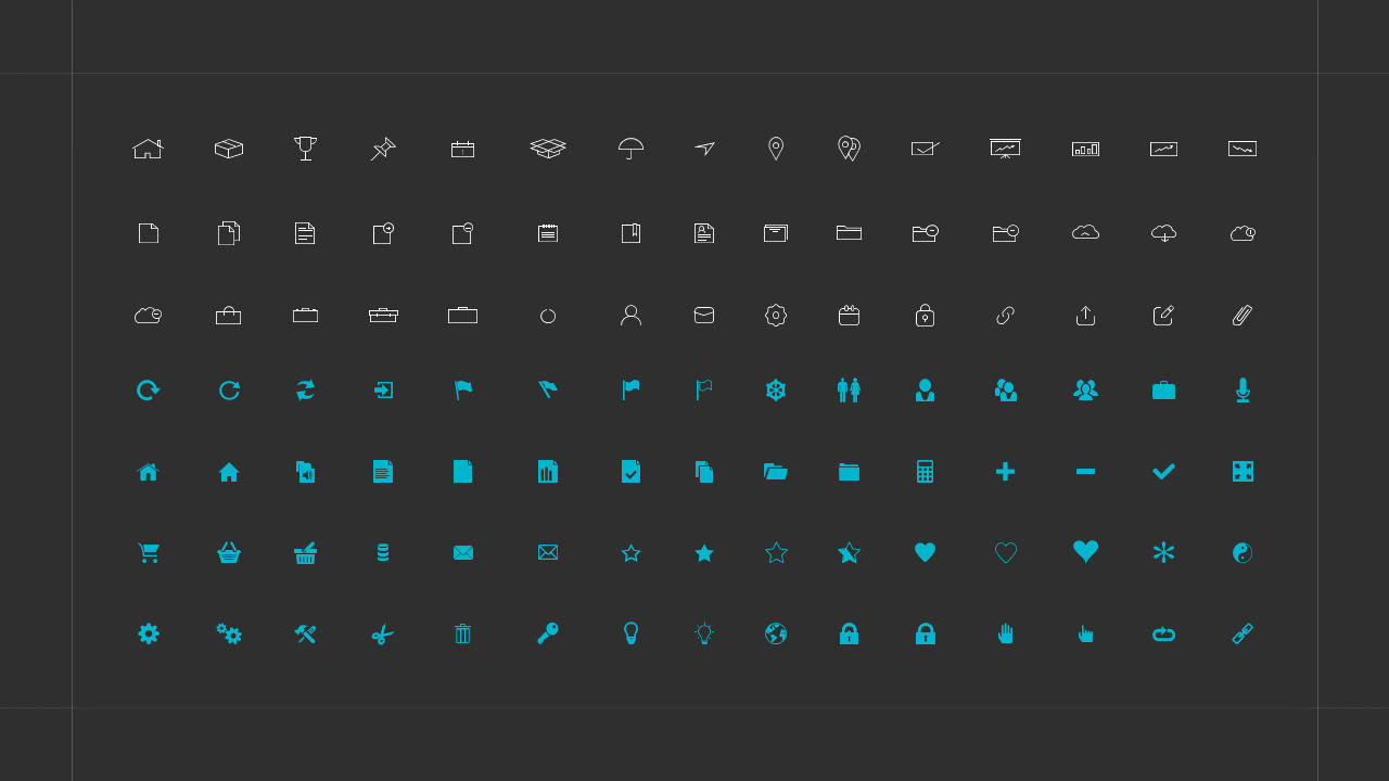 Grid Layout Business google google slides template