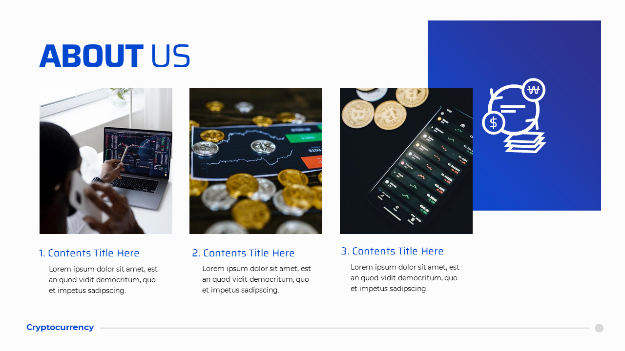 Cryptocurrency template for powerpoint