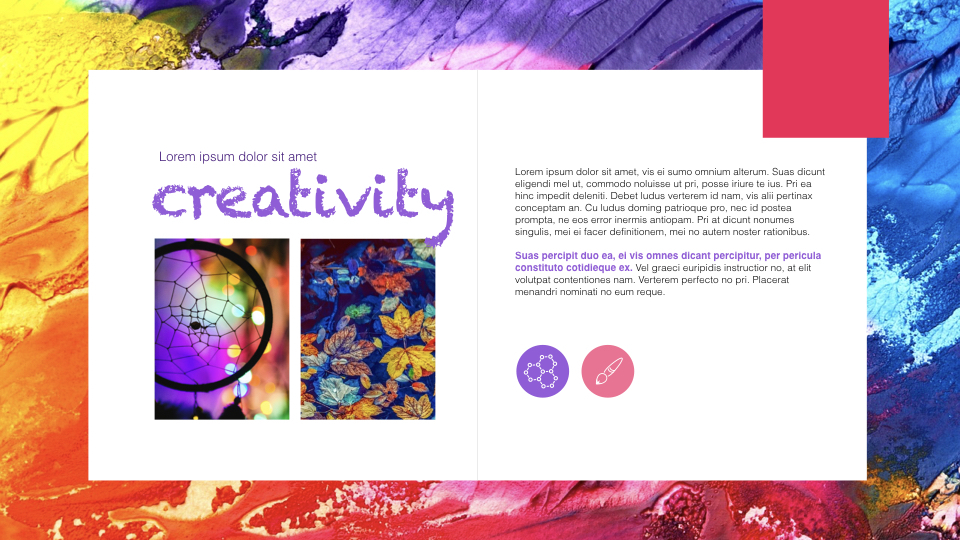 Creativity Project Keynote Design|Lifestyle