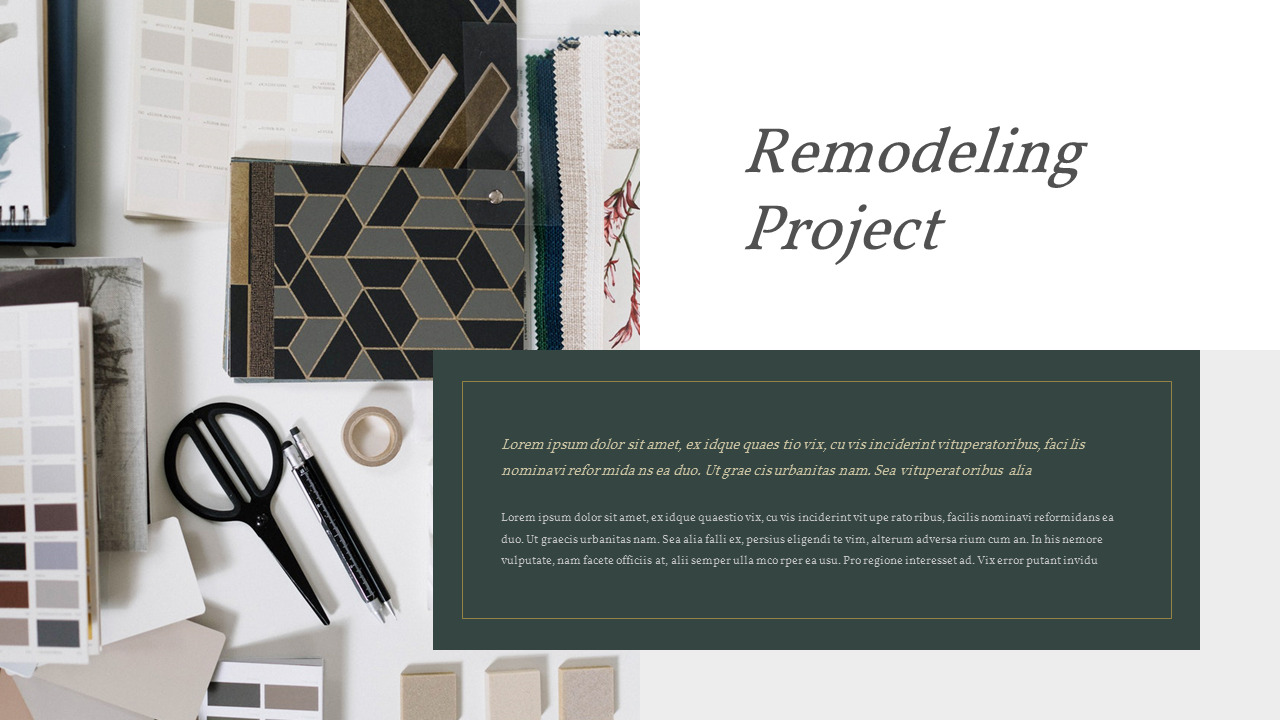 Home Remodeling template ppt|Construction