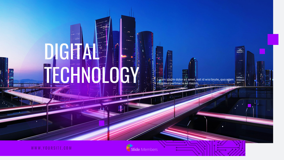 Digital Technology google slides theme