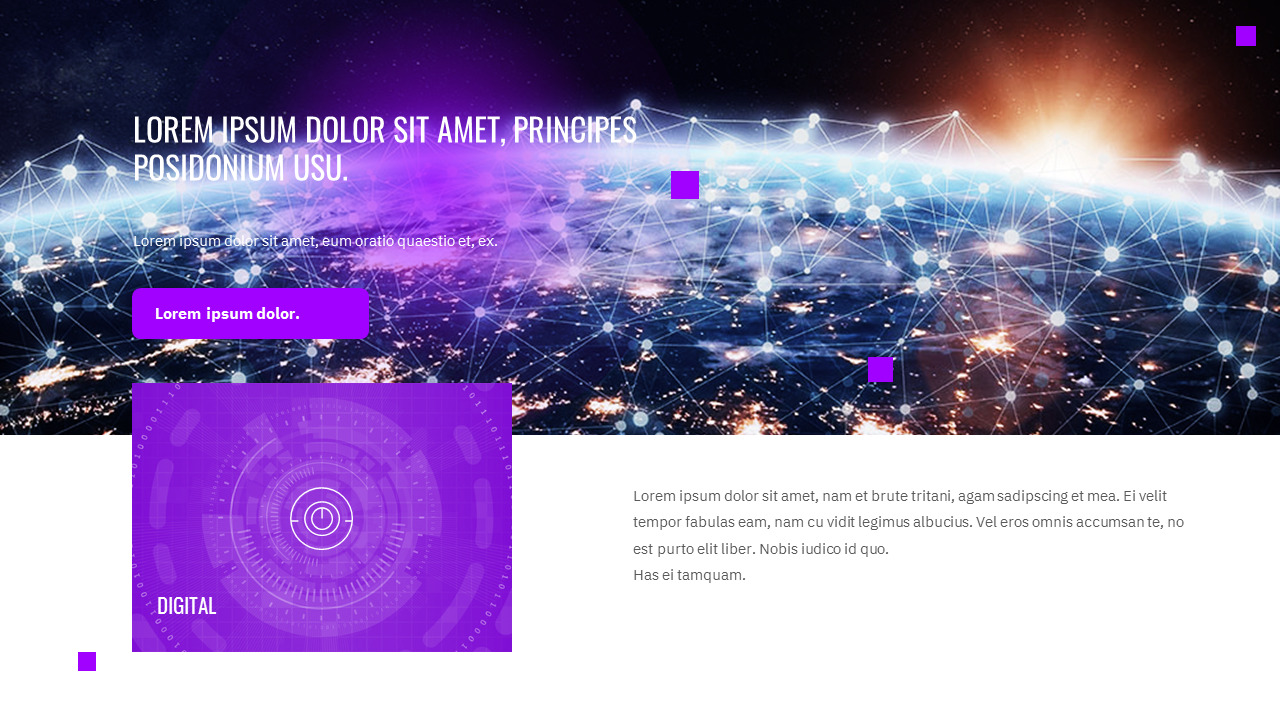 Digital Technology google slides theme