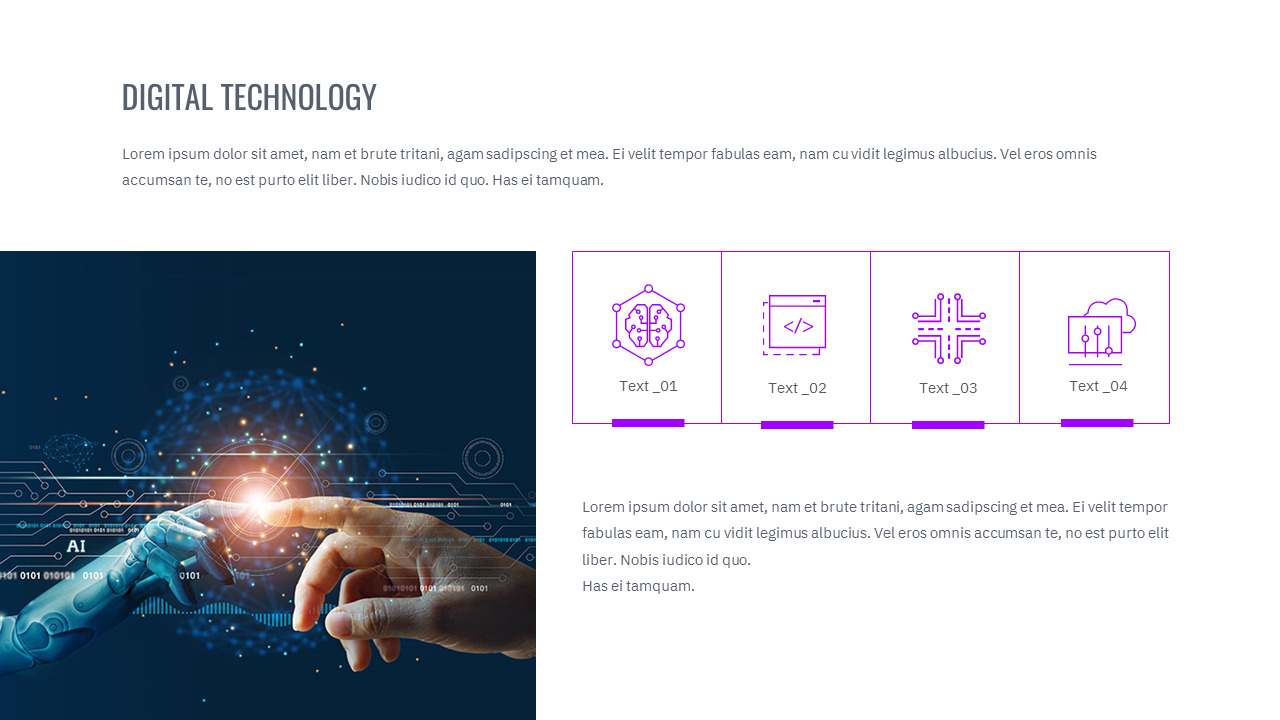 Digital Technology google slides theme